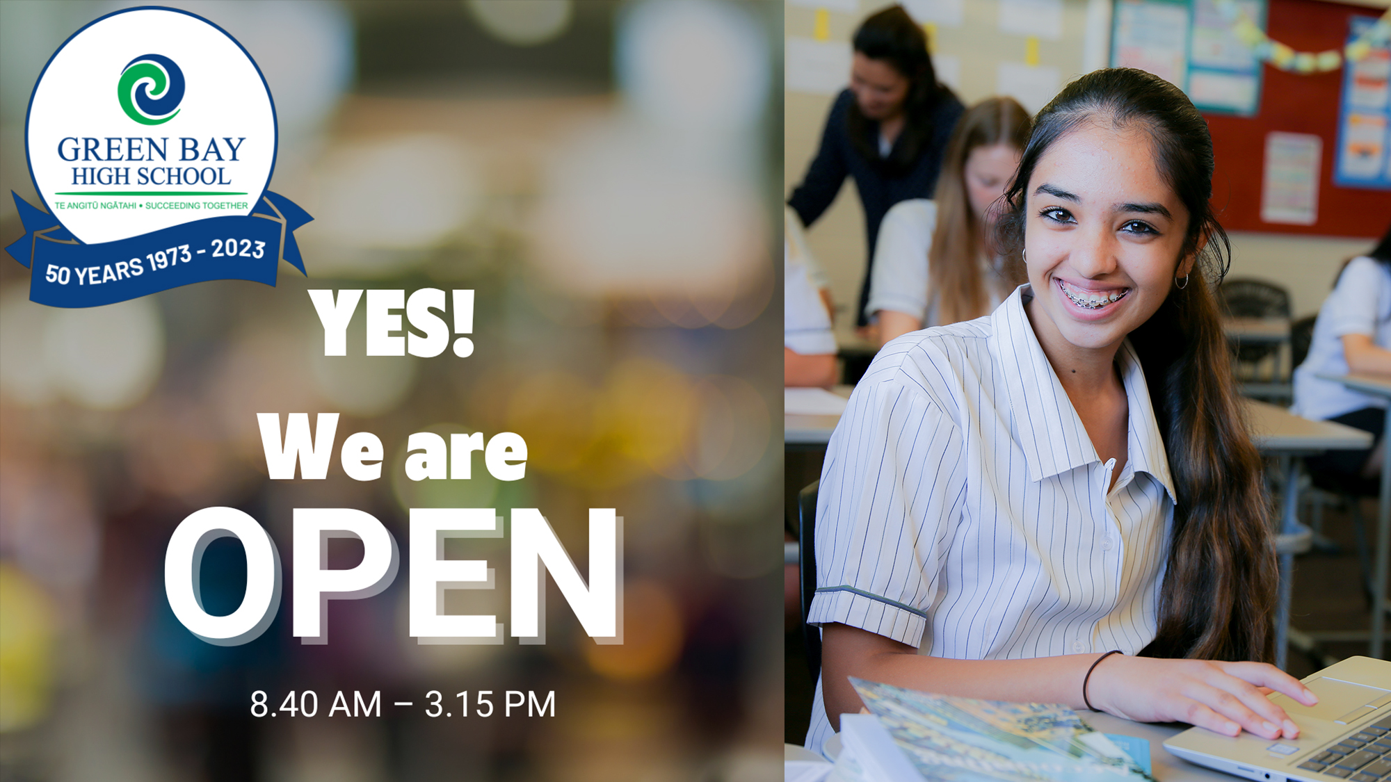 YES! We are OPEN - Green Bay High School